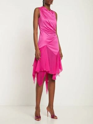 Versace Plain Weave Mini Dress