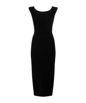 Galvan Sleeveless Dress - Black