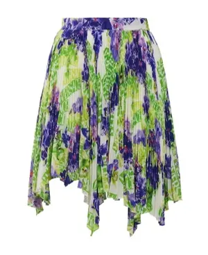 Versace Pleated Mini Skirt - Green