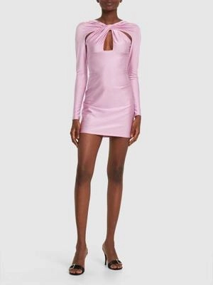 Coperni Hollowed-out Jersey Mini Dress