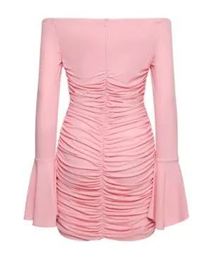 Magda Butrym Mini Dress With Trumpet Sleeves