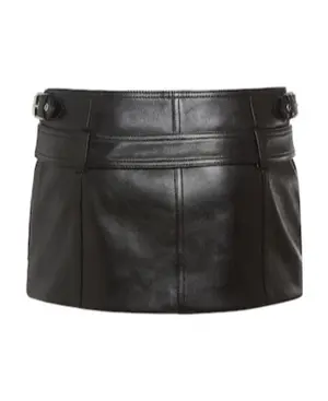 Versace Leather Mini Skirt