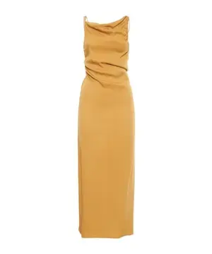 Christopher Esber Backless Dress With Draped Back - Yellow
