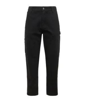 Wardrobe.NYC Logo Detail Casual Pants - Black