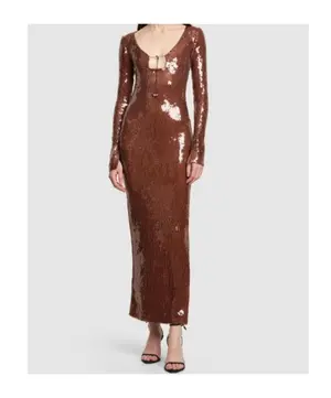 16Arlington Sequined Long-sleeved Dress