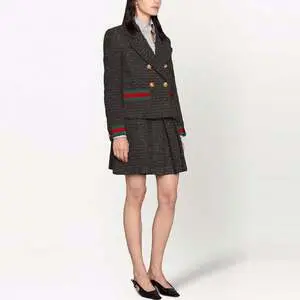 Gucci Melange Tweed Skirt