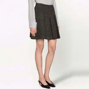 Gucci Melange Tweed Skirt