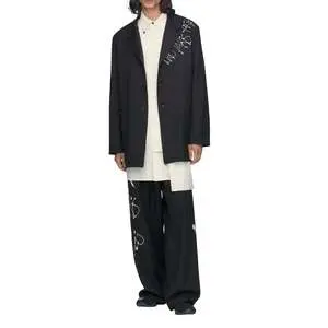 Adidas X Y-3 Chito City Graphic Wool Blazer Asia Sizing