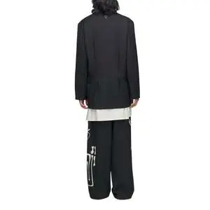 Adidas X Y-3 Chito City Graphic Wool Blazer Asia Sizing