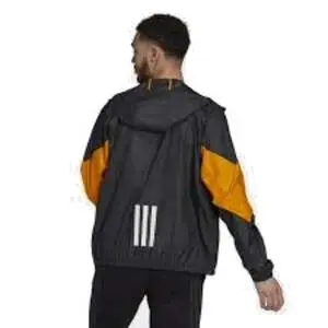 Adidas Back To Sport Wind.rdy Jacket 'black Yellow