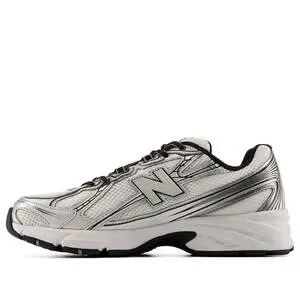 NEW BALANCE 740 Retro Sneakers - Raincloud Silver Metallic/white