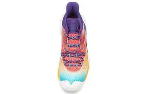 ANTA Mid Top Basketball Sneakers - Purple/white/red