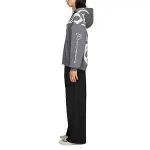 Adidas Chito Graphic French Terry Zipper Hoodie - Grey Five