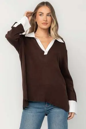 SUGAR LIPS Alec Sweater Top