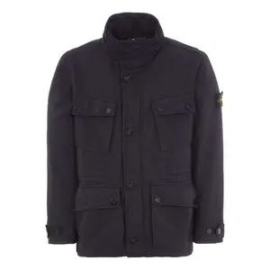 Stone Island Logo-patch Buttoned Jacket