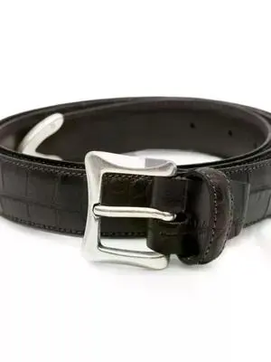 ERALDO Crocodile-effect Buckle Belt