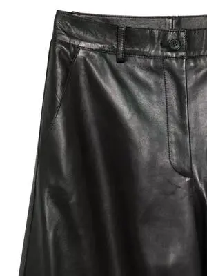 P.a.r.o.s.h Leather Wide-leg Trousers
