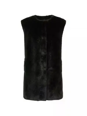 Herno Faux-fur Gilet - Black