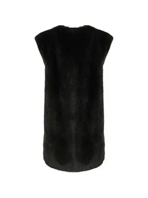 Herno Faux-fur Gilet - Black