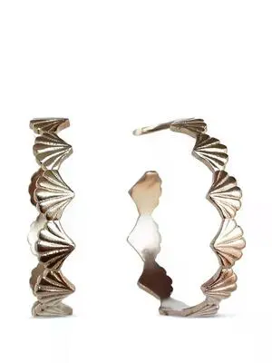 ROSIE KENT Scallop Large-hoop Earrings