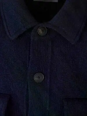 GRAN SASSO Knitted Flap-pocket Cardigan