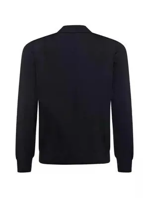 GALIANO Polo-collar Long-sleeve Sweater
