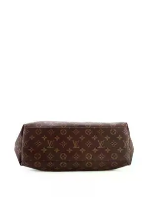 LOUIS VUITTON Tuileries Monogram Canvas With Leather Hobo Bag