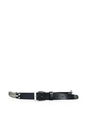 FILTH Chain-link Leather Belt
