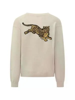 Kenzo Jumping Tiger Embroidered Cardigan