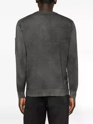 C.P. COMPANY Crew-neck Wool Sweater - Black