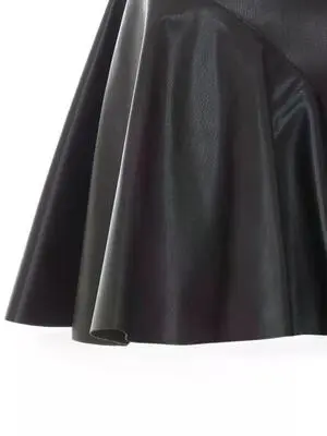 ANIYE BY Caly Faux-leather Flared Mini Shorts