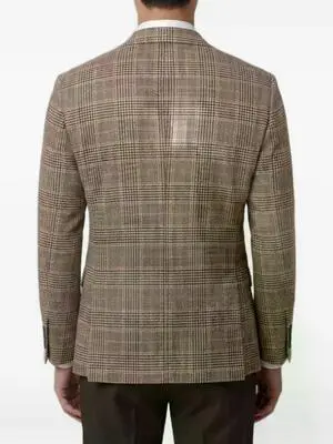 LARDINI Prince Of Wales Check Single-breasted Blazer