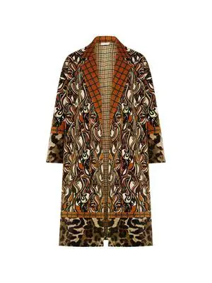 PIERRE-LOUIS MASCIA Revdox Patterned Animal-print Coat