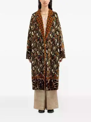 PIERRE-LOUIS MASCIA Revdox Patterned Animal-print Coat