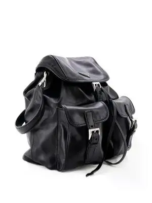 Prada Double Pocket Soft Calf Small Shoulder Bag
