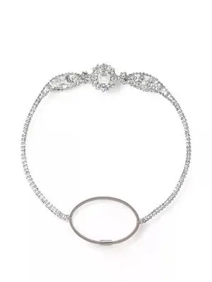 JENNIFER BEHR Francisca Crystal-embellished Head Wrap - Silver