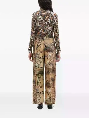 PIERRE-LOUIS MASCIA Beatex Floral-print Trousers