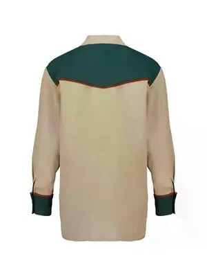 PAULA Piping-detail Cowboy Shirt