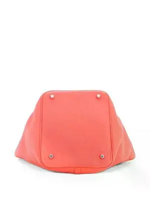 Hermès Picotin Lock Bag Clemence Mm Bucket Bag - Red