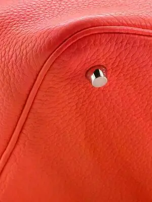 Hermès Picotin Lock Clemence Mm Bucket Bag - Red