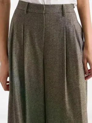 TWP Herringbone Pleated Trousers