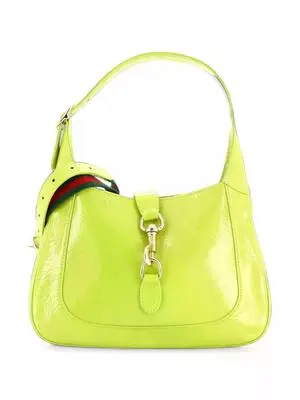 Gucci Jackie 1961 Patent Small Hobo Bag - Green