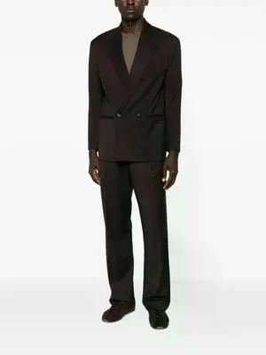 Imperial Pleated Straight-leg Trousers
