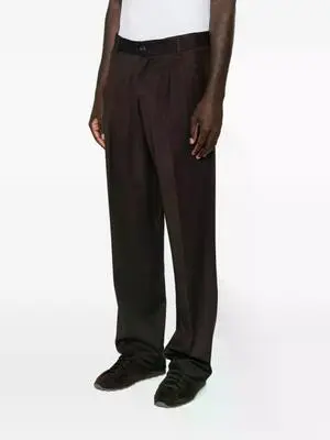 Imperial Pleated Straight-leg Trousers
