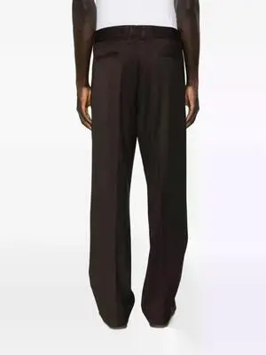 Imperial Pleated Straight-leg Trousers