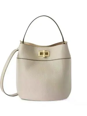 Furla Amelia Leather Bucket Bag - Grey