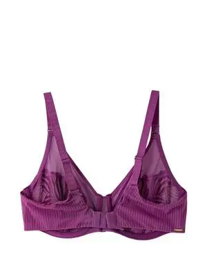 Chantelle Embroidered Mesh-panel Bra