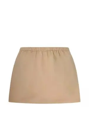 Miu Miu Drawstring-waist Logo-print Skirt
