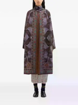 PIERRE-LOUIS MASCIA Geometric-print Kimono