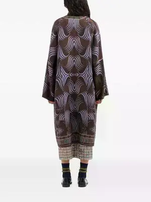 PIERRE-LOUIS MASCIA Geometric-print Kimono